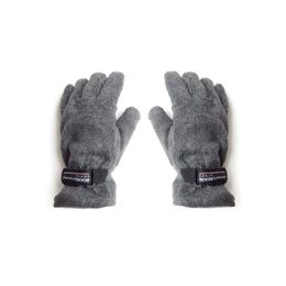Sonia Originelli Strickhandschuhe Handschuhe Winter Finger Fleece Schwarz Klettverschluss Farbe: Schwarz
