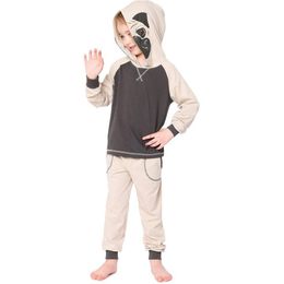 Ladeheid Schlafanzug Kinder Schlafanzug aus Baumwolle Verkleidung mit Kapuze LA40-236 ohne