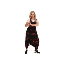 Kunst und Magie Latzhose Tie Dye Batik Latzhose Haremshose Hose Psy 70er Boho Jumpsuit Bunt