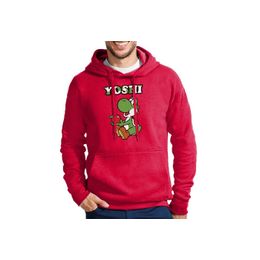 Blondie & Brownie Blondie & Brownie Hoodie Herren Yoshi Super Retro Konsole Mario Luigi Peach Gaming Mit Kapuze