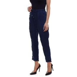 Pepe Jeans Stoffhose Pepe Jeans Donna Blue Stoff-Hose bequeme Damen Sommer-Hose im Jeans-Stil Business-Hose Blau