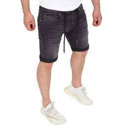 Yazubi Jeansshorts Henry lässige Sweatshorts mit Stretchanteil