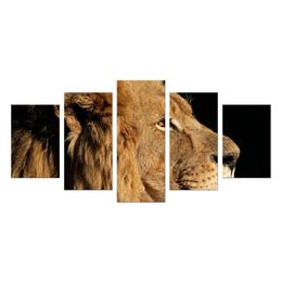 Bilderdepot24 Leinwandbild Großer Afrikanischer Löwe