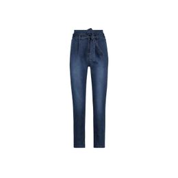 Nukus Paperbag-Hose Marlies Pants Stretch Jeans mit Bindeband aus Baumwolle