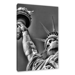 Pixxprint Leinwandbild Freiheitsstatue in New York