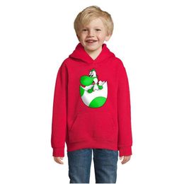 Blondie & Brownie Blondie & Brownie Hoodie Kinder Jungen & Mädchen Baby Yoshi Ei Super Retro Konsole Gaming mit Kapuze