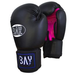 BAY-Sports Boxhandschuhe Future Box-Handschuhe schwarz/pink Boxen Kickboxen