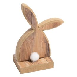 matches21 HOME & HOBBY matches21 HOME & HOBBY Dekofigur Osterhase Dekofigur Osterdeko Holzdeko Holz natur 17x21 cm (1 St)
