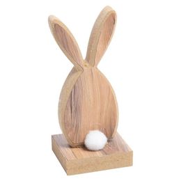 matches21 HOME & HOBBY matches21 HOME & HOBBY Dekofigur Osterhase Dekofigur Osterdeko Holzdeko Holz natur 10x21 cm (1 St)