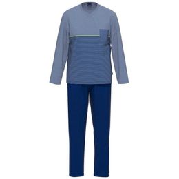 Ammann Pyjama Herren Schlafanzug lang (2 tlg) Baumwolle