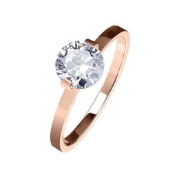 Taffstyle Fingerring Damen Ring Zirkonia in Rosegold oder Silber