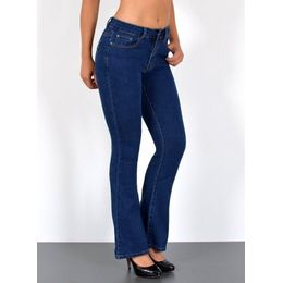 ESRA Bootcut-Jeans B100 Damen Bootcut Jeans Hose