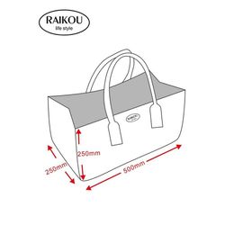 RAIKOU Einkaufsshopper Filztasche Kaminholztasche Spielzeugaufbewahrung 5 mm dicke Filze