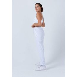 SPORTKIND Sporthose Lange Tennis Trainingshose schmal Mädchen & Damen weiß