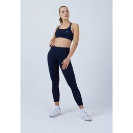 SPORTKIND Funktionsleggings Sportleggings mit Taschen Damen & Mädchen navy blau