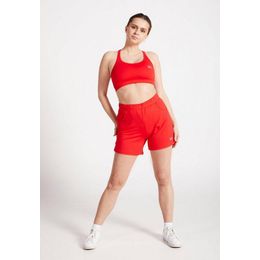 SPORTKIND Funktionsshorts Tennis Bermuda Shorts Mädchen & Damen rot