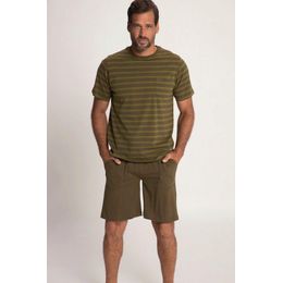 JP1880 Schlafanzug Schlafanzug kurz geringeltes Shirt Shorts