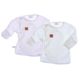 La Bortini Wickelshirt Wickelhemdchen 2er Pack Baby Wickelshirt 44 50 56 62 68 Flügelhemdchen