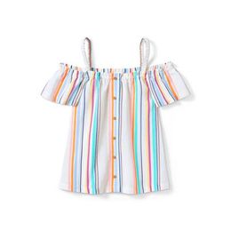 Tchibo Web-Bluse - Weiss - Kinder - Gr.: 158/164