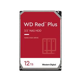 Western Digital WD Red™ Plus NAS-Festplatte Bulk, 12 TB HDD SATA 6 Gbps, 3,5 Zoll, intern