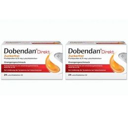 Reckitt Benckiser Deutschland GmbH Dobendan Direkt zuckerfrei Flurbiprofen 8,75mg Lut Set (2x 24St) 2 St