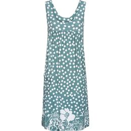 CR&Eacute;ATION L Damen Freizeitkleid mit Tupfen-Muster jade-gemustert Gr&ouml;&szlig;e 38