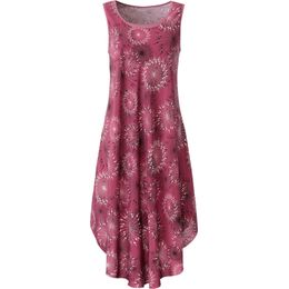 CR&Eacute;ATION L Damen Druckkleid mit Bl&uuml;ten-Muster, figurumspielend beere-graphit-bedruckt Gr&ouml;&szlig;e 24