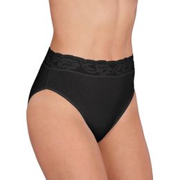 w&auml;schepur Damen Slip mit breitem, elastischem Bund schwarz, Gr&ouml;&szlig;e 38