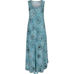 CR&Eacute;ATION L Damen Druckkleid mit Bl&uuml;ten-Muster, figurumspielend ozean-graphit-bedruckt Gr&ouml;&szlig;e 20