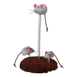 Trixie Tier-Intelligenzspielzeug Mouse Family auf Feder