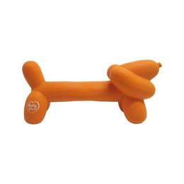 DUVO+ Tierquietschie Hundespielzeug Latex Balloon Dachshund orange