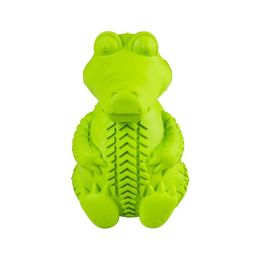 DUVO+ Spielknochen Hundespielzeug Rubber Krokodil grün