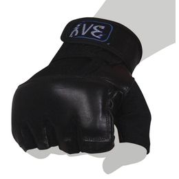 BAY-Sports Sandsackhandschuhe Orbit Boxsack Handschuhe Handschutz Faustschutz Sandsack Pratzen Leder (langer Klettverschluss