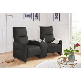 exxpo - sofa fashion 2-Sitzer exxpo Fado, Inklusive Relaxfunktion und wahlweise Ablagefach, schwarz