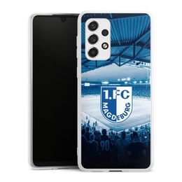 DeinDesign Galaxy A33 5G Handy Silikon H&uuml;lle Case transparent Handyh&uuml;lle 1. Fcm Stadium 1. Fc Magdeburg Silikon Case
