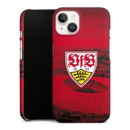 DeinDesign iPhone 14 Handy Premium Case Smartphone Handyh&uuml;lle Schutzh&uuml;lle matt Vfb Stuttgart Official Licensed Product Stadium Premium Case