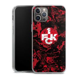 DeinDesign iPhone 12 Pro Max Handy Silikon H&uuml;lle Case transparent Handyh&uuml;lle 1. Fc Kaiserslautern 1. Fck Logo Silikon Case