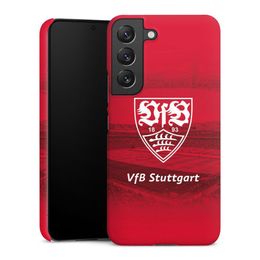 DeinDesign Galaxy S22 Handy Premium Case Smartphone Handyh&uuml;lle Schutzh&uuml;lle matt Stadium Official Licensed Product Vfb Stuttgart Premium Case