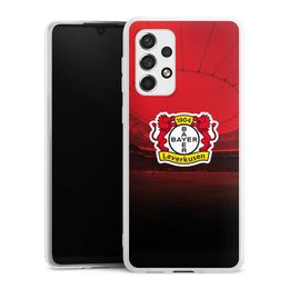 DeinDesign Galaxy A33 5G Handy Silikon H&uuml;lle Case transparent Handyh&uuml;lle Bayer 04 Leverkusen Official Licensed Product Stadium Silikon Case
