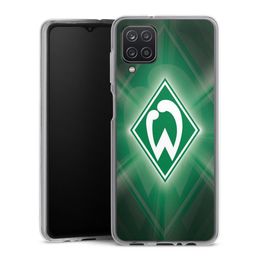 DeinDesign Galaxy A12 Handy Silikon H&uuml;lle Case transparent Handyh&uuml;lle Coat Of Arms Official Licensed Product Sv Werder Bremen Silikon Case