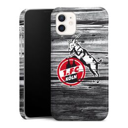 DeinDesign iPhone 12 mini Handy Premium Case Smartphone Handyh&uuml;lle Schutzh&uuml;lle gl&auml;nzend 1. Fc K&ouml;ln Official Licensed Product Wooden Look Premium Case