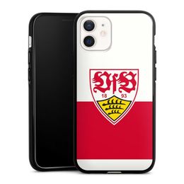 DeinDesign iPhone 12 mini Handy Silikon H&uuml;lle Case schwarz Handyh&uuml;lle Vfb Stuttgart Official Licensed Product Logo