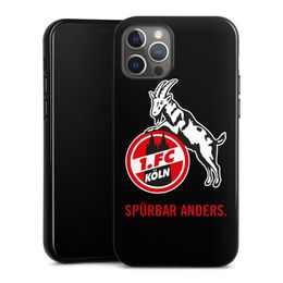 DeinDesign iPhone 12 Pro Handy Silikon H&uuml;lle Case schwarz Handyh&uuml;lle Transparent Official Licensed Product 1. Fc K&ouml;ln
