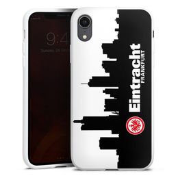 DeinDesign iPhone Xr Handy Silikon H&uuml;lle Case wei&szlig; Handyh&uuml;lle Eintracht Frankfurt Sge Official Licensed Product Silikon Case