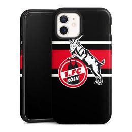 DeinDesign iPhone 12 mini Handy Panzer Handyh&uuml;lle robuste Outdoor H&uuml;lle Schutzh&uuml;lle gl&auml;nzend 1. Fc K&ouml;ln Official Licensed Product Logo Tough Case