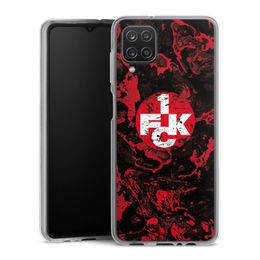 DeinDesign Galaxy A12 Handy Silikon H&uuml;lle Case transparent Handyh&uuml;lle 1. Fc Kaiserslautern 1. Fck Logo Silikon Case
