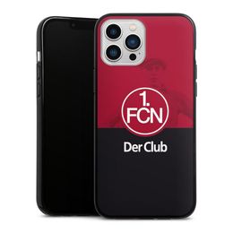 DeinDesign iPhone 13 Pro Max Handy Silikon H&uuml;lle Case schwarz Handyh&uuml;lle Official Licensed Product Der Club 1. Fc N&uuml;rnberg