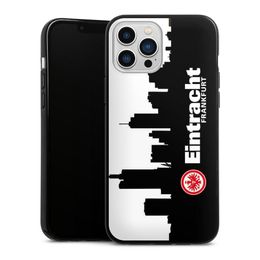 DeinDesign iPhone 13 Pro Max Handy Silikon H&uuml;lle Case schwarz Handyh&uuml;lle Eintracht Frankfurt Sge Official Licensed Product