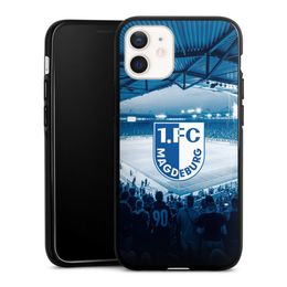 DeinDesign iPhone 12 mini Handy Silikon H&uuml;lle Case schwarz Handyh&uuml;lle Stadium 1. Fcm 1. Fc Magdeburg