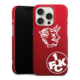 DeinDesign iPhone 15 Pro Handy Premium Case Smartphone Handyh&uuml;lle Schutzh&uuml;lle matt Devil Official Licensed Product 1. Fc Kaiserslautern Premium Case